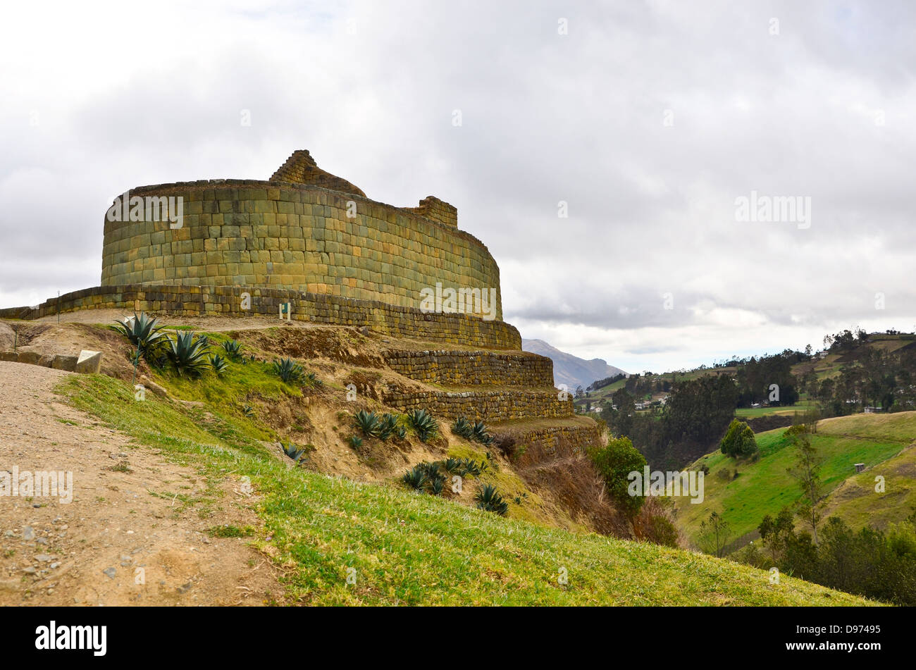 Ecuador, Quito, View of famous Incan archeological site Stock Photo - Alamy