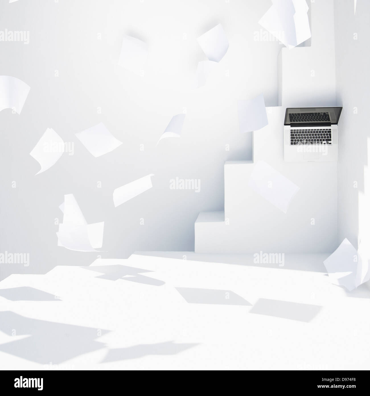 Papers Flying Wind High Resolution Stock Photography and Images - Alamy