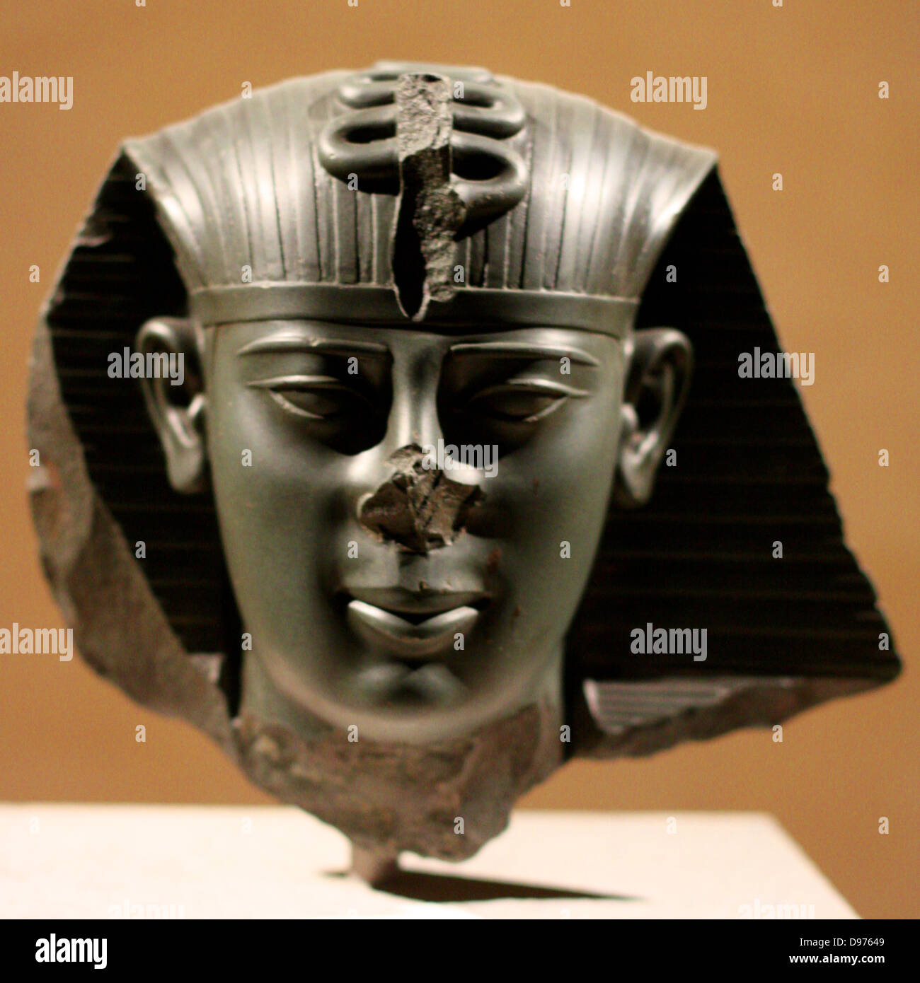 Head of a statue of King Amasis , 26 Dynasty, around 550 BC Saix ...