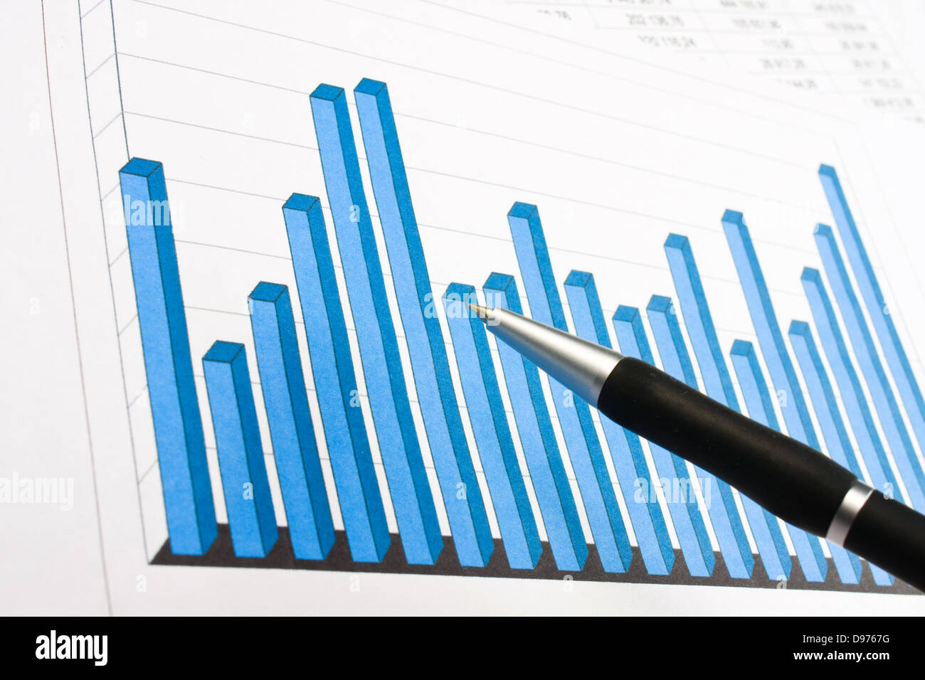 Financial graphs analysis Stock Photo - Alamy