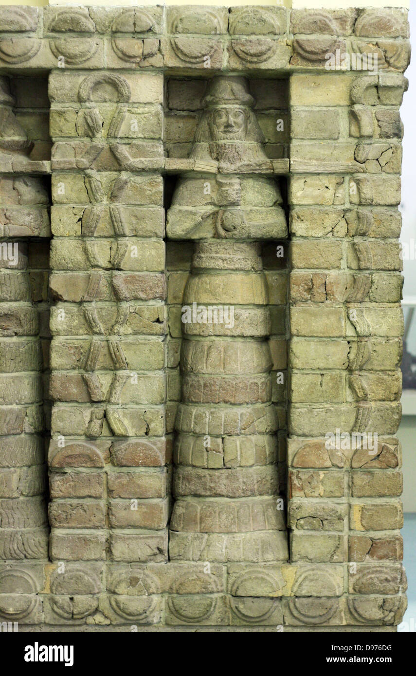 Segment from the facade of the Inanna Temple built by the Kushite ruler ...