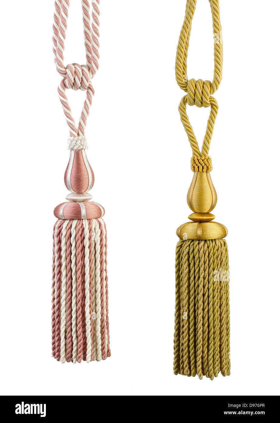 Luxury tassels for beautiful curtain Stock Photo - Alamy