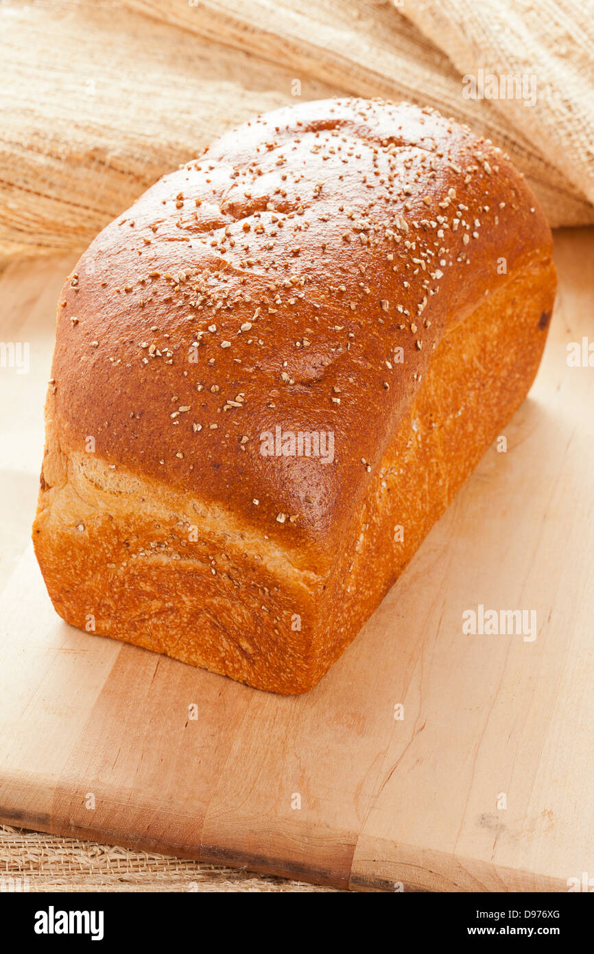 Fresh Organic Whole Wheat Bread on a background Stock Photo - Alamy