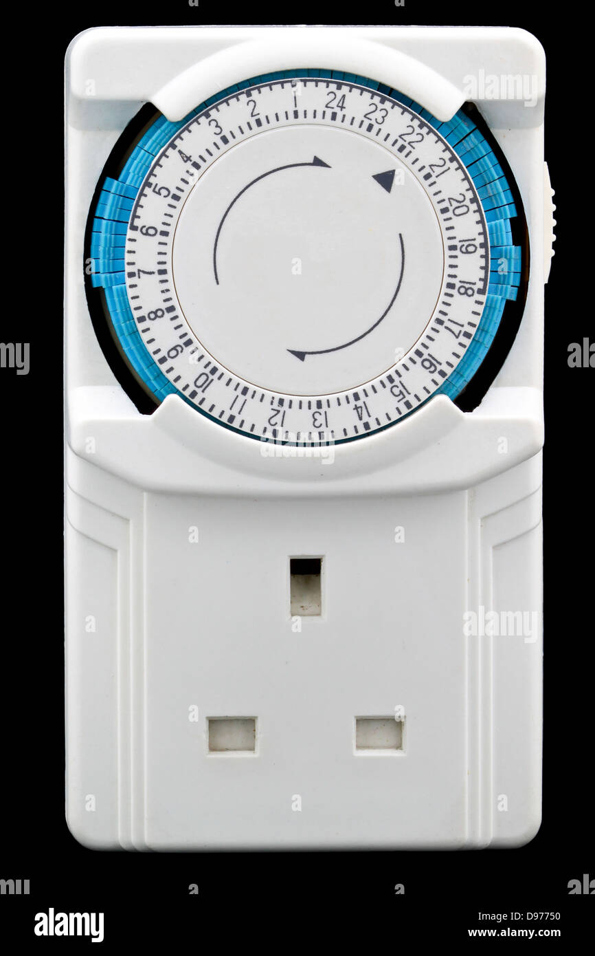 Power socket with adjustable timer. Concept of automated power control ...