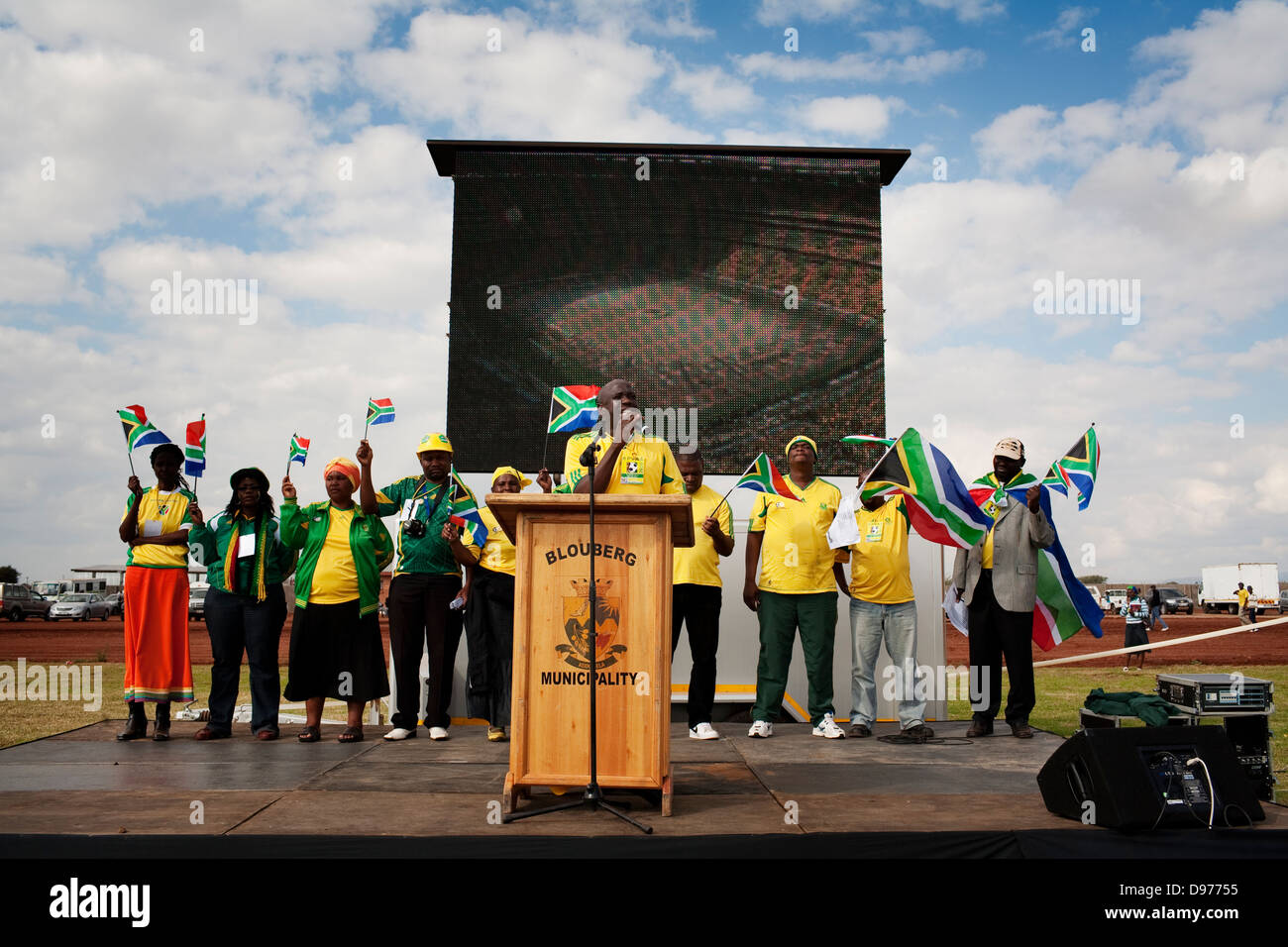 The mayor Eldorado gives speach park viewing site in Limpopo in South ...