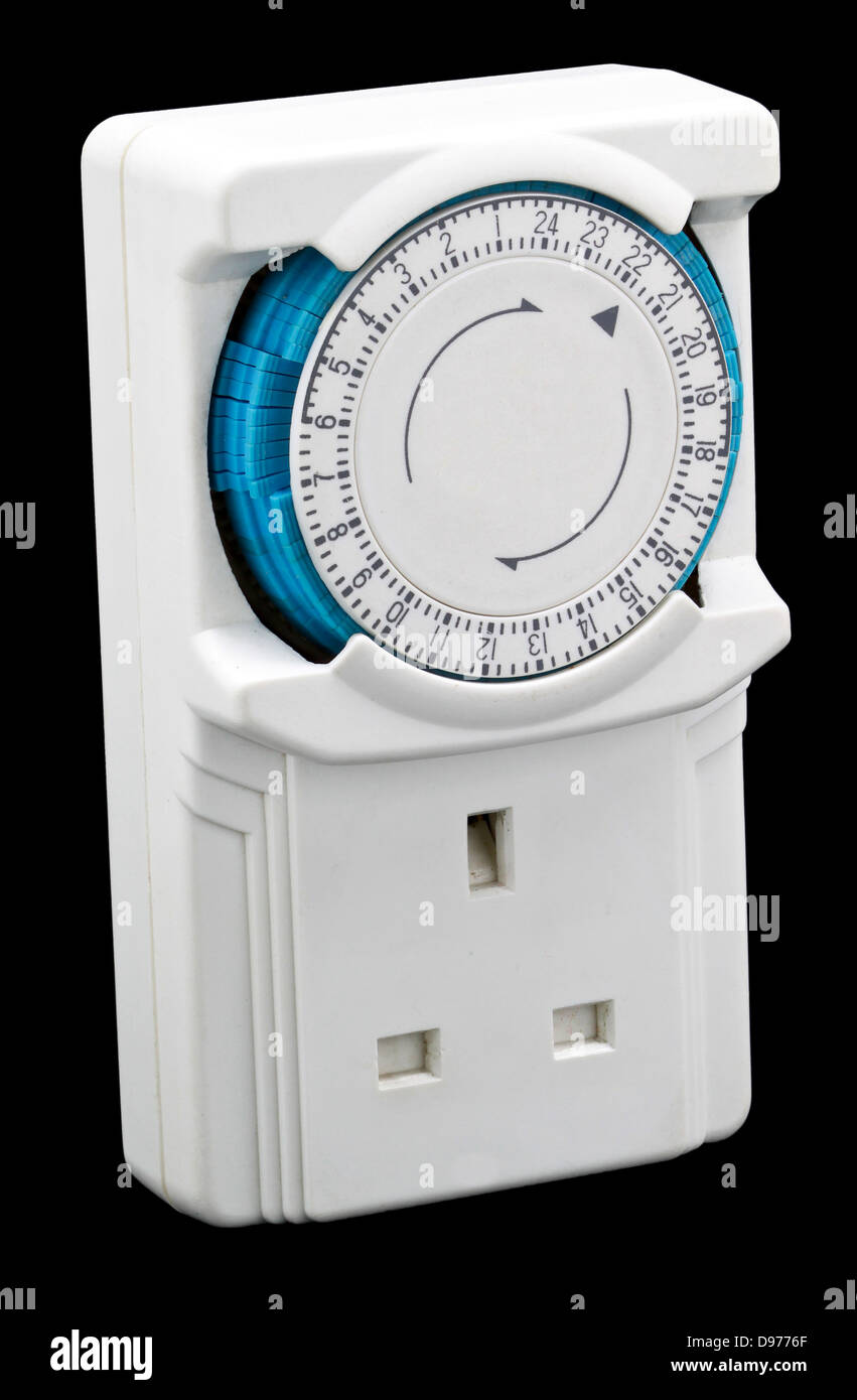Power socket with adjustable timer. Concept of automated power control ...