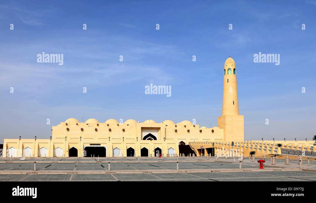 A view of the State Mosque, in Doha, Qatar, Arabia Stock Photo - Alamy
