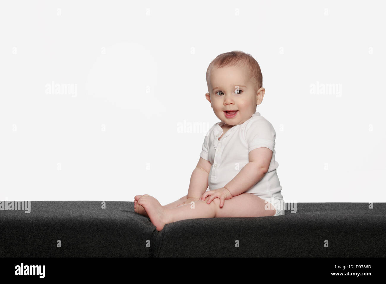 Studio Shot Of Baby Boy Stock Photo - Alamy