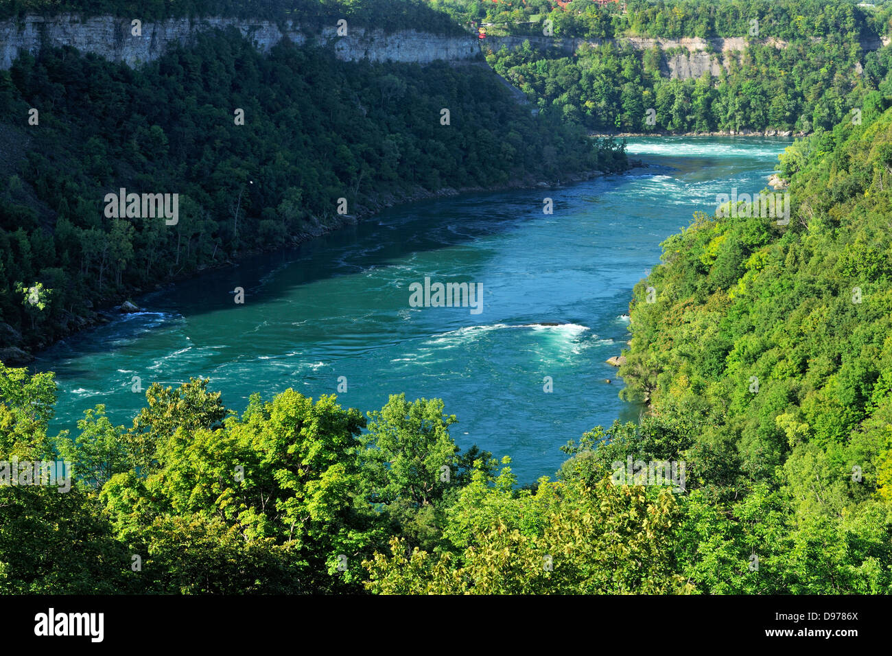 Niagara River gorge and rapids from Niagara Glen Niagara Falls Ontario ...