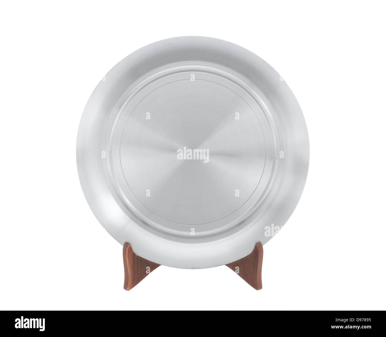 A luxury pewter dish for special dinner Stock Photo - Alamy