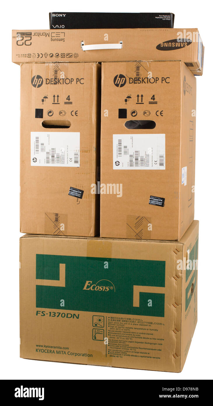 Pile of boxes hi-res stock photography and images - Alamy