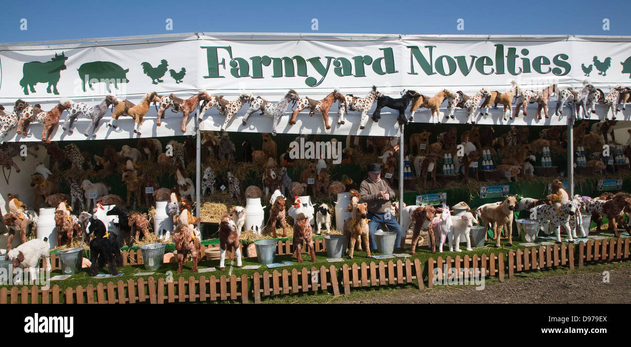 Farmyard novelties animal toys display at Mid and West Suffolk show ...