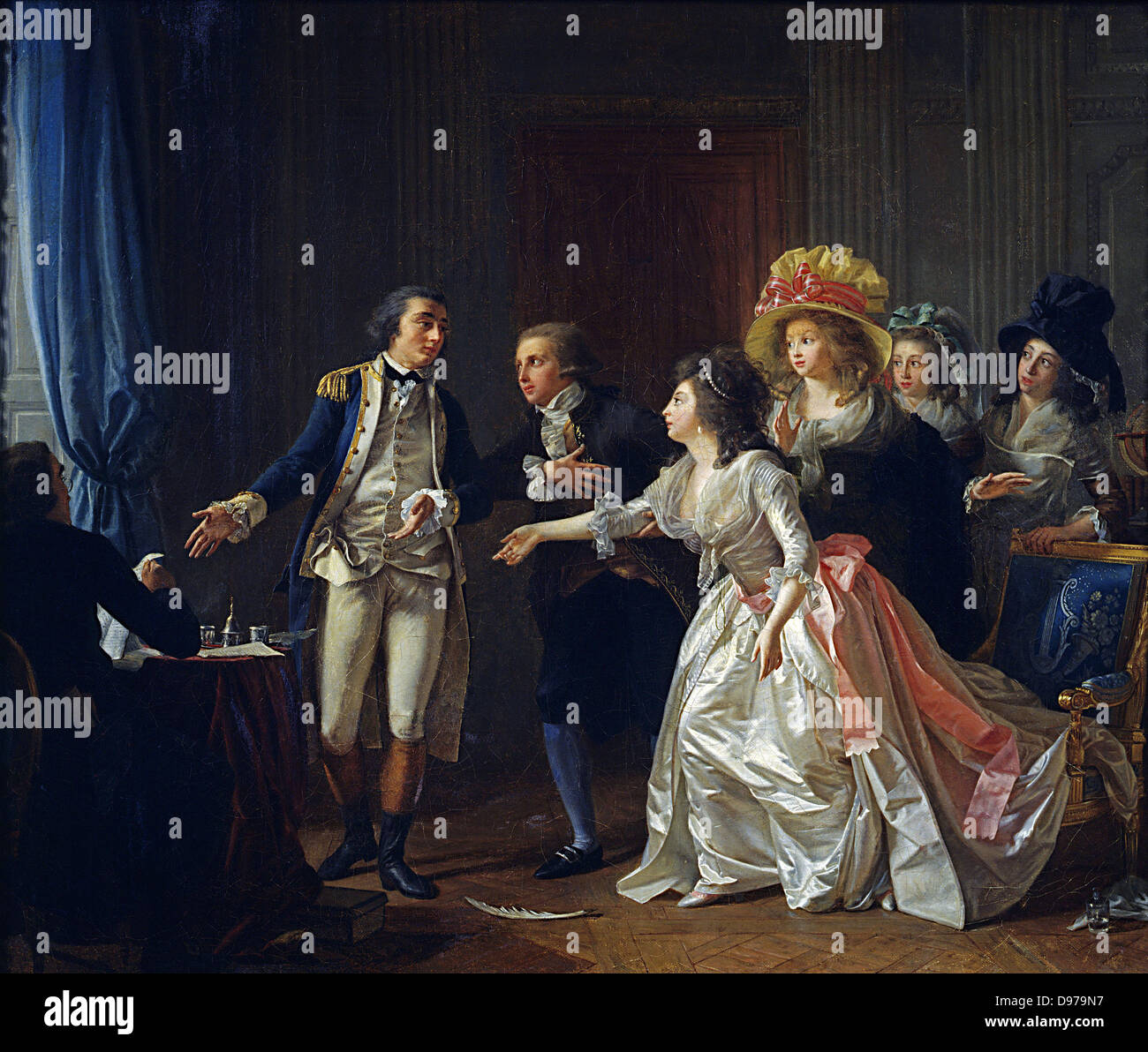 Michel Garnier 1780 The Interrupted Marriage Contract Carnavalet Museum ...