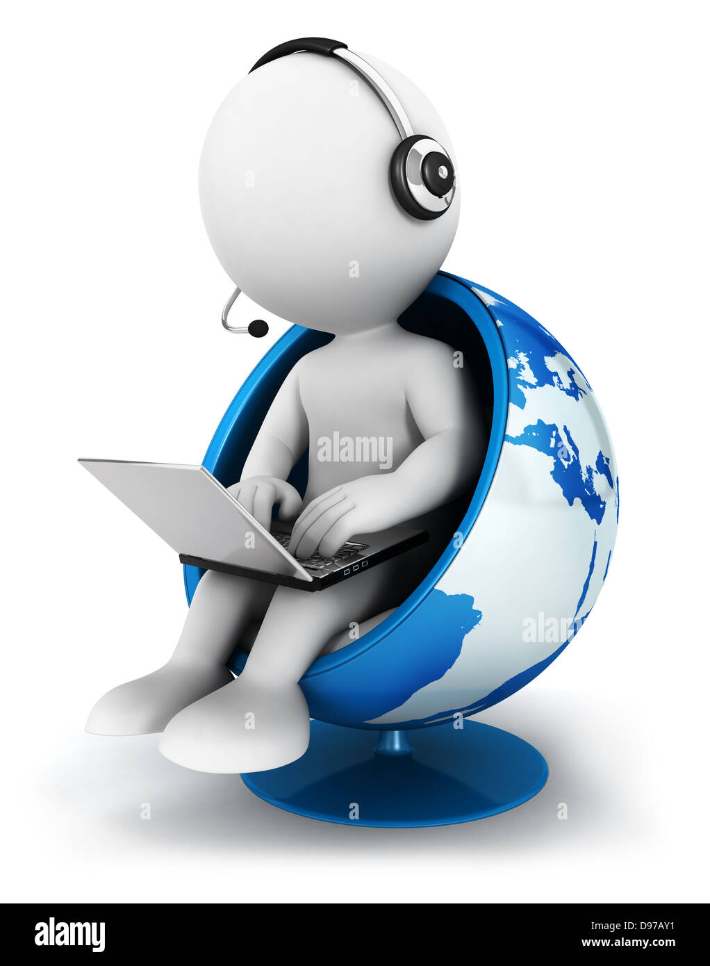 3d small people global manager hi-res stock photography and images - Alamy