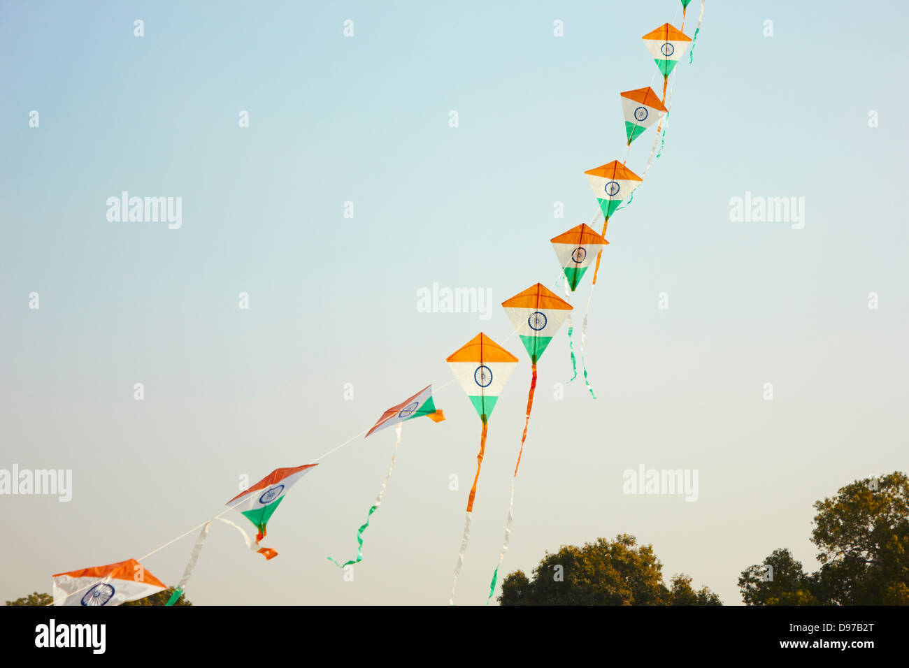 Flying indian flag hi-res stock photography and images - Alamy