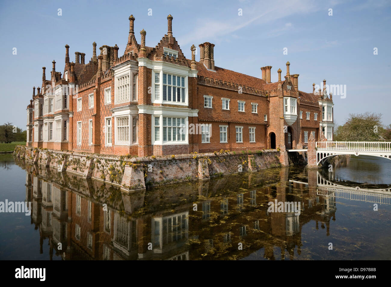 Historic moated house Helmingham Hall Suffolk England Stock Photo - Alamy