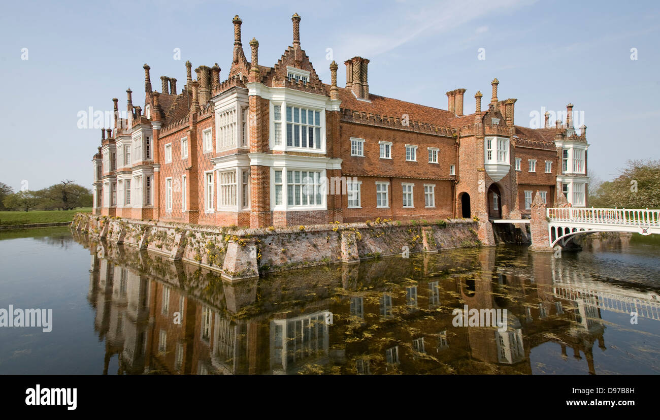 Historic moated house Helmingham Hall Suffolk England Stock Photo - Alamy