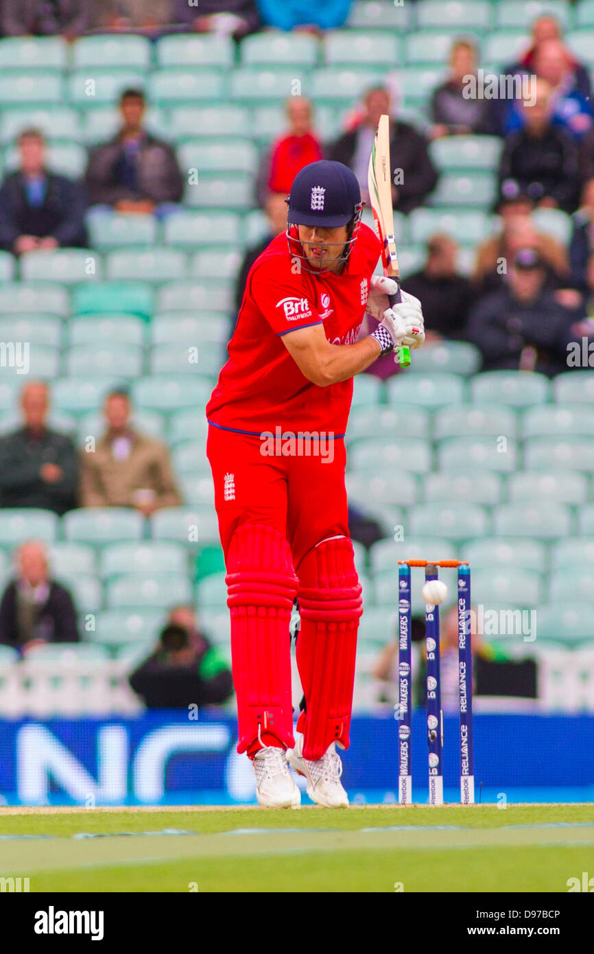 London, UK. 13th June 2013. England's Alastair Cook batting during the ...