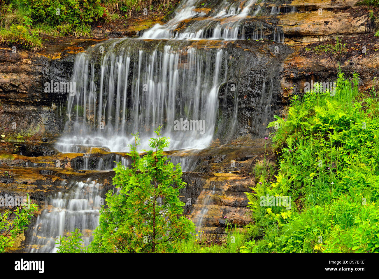 Alger Falls Munising Michigan USA Stock Photo - Alamy