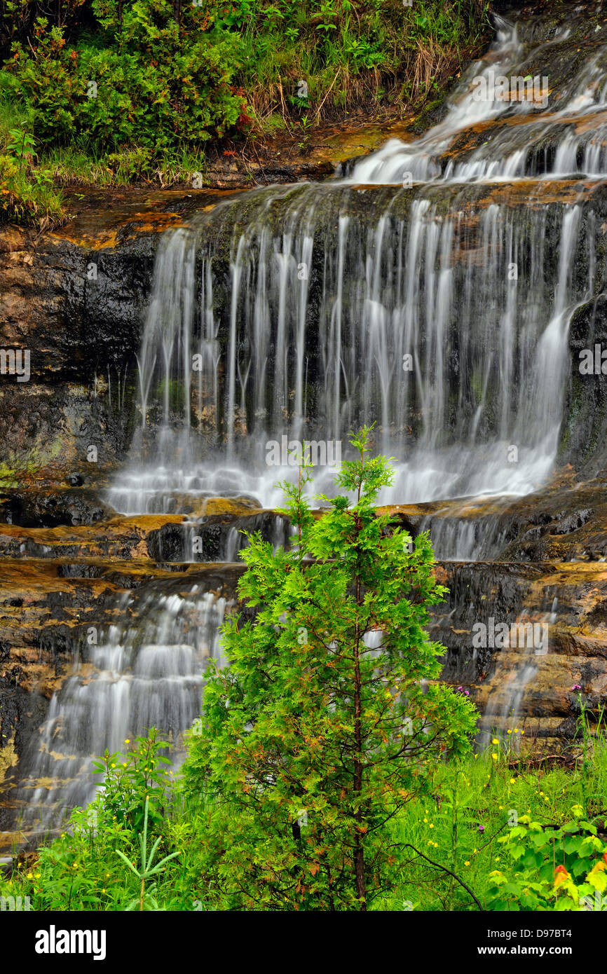 Alger Falls Munising Michigan USA Stock Photo - Alamy