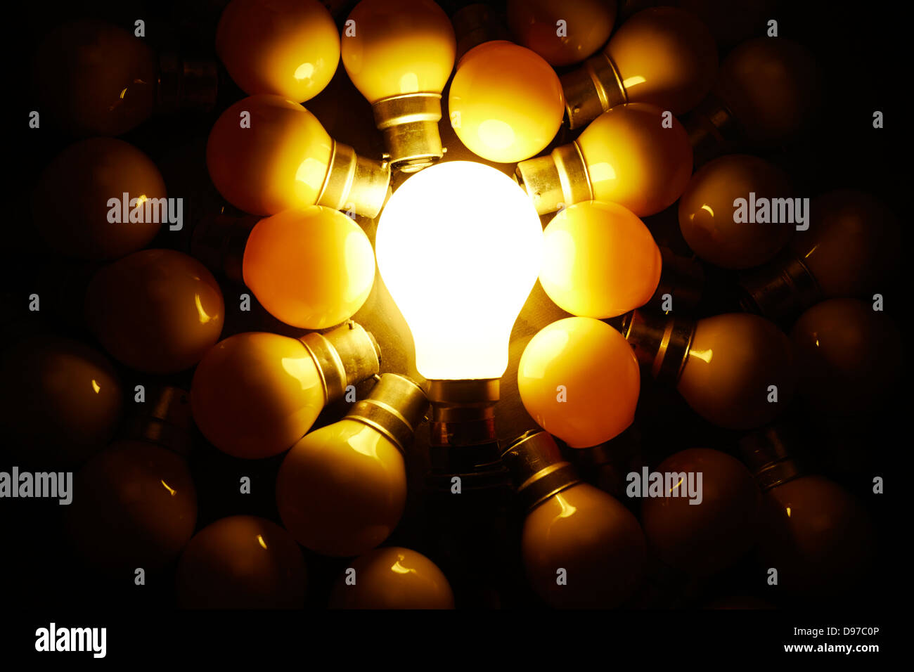 Hope lighting up bulb hi-res stock photography and images - Alamy