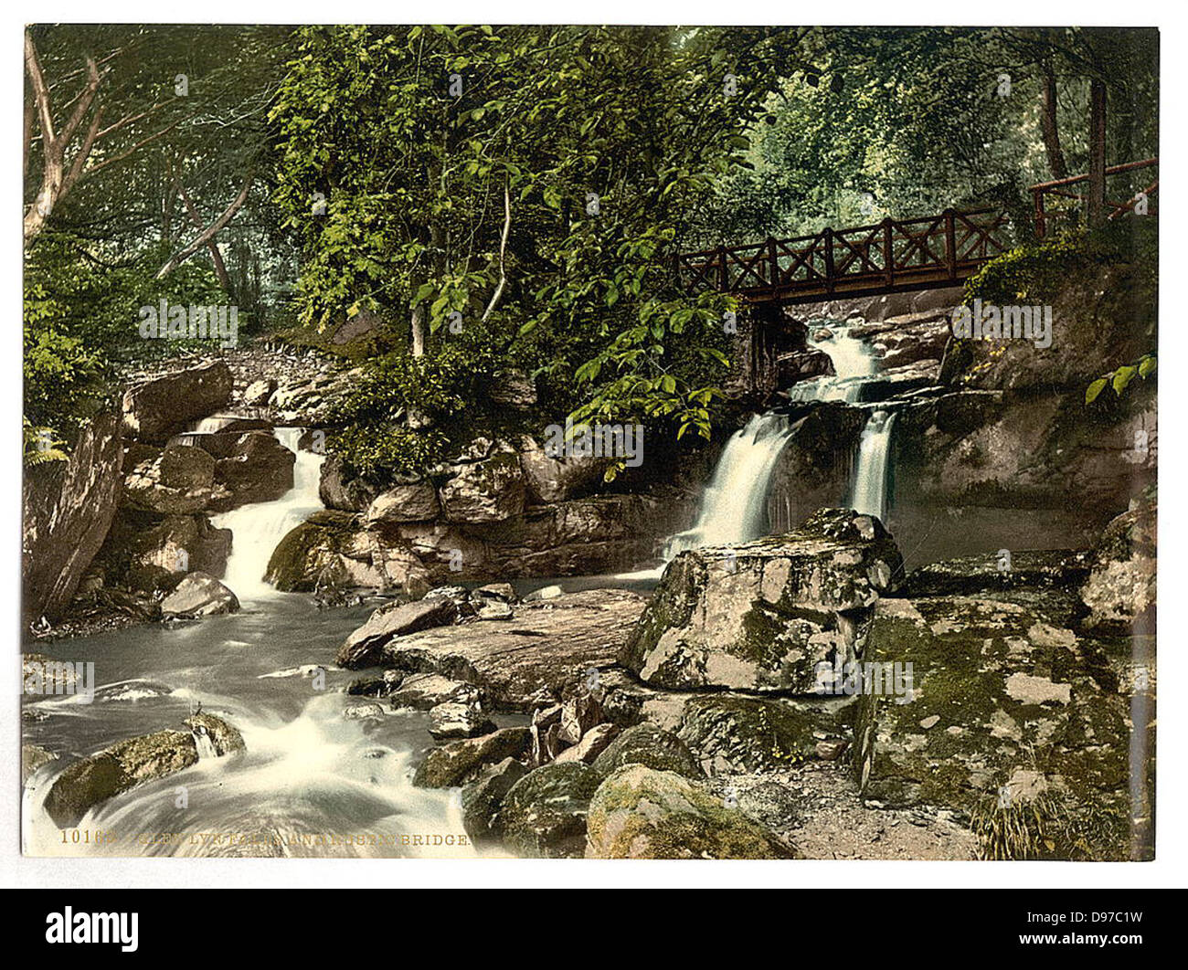 [Glen Lyn, falls and upper bridge, Lynton and Lynmouth, England] (LOC ...