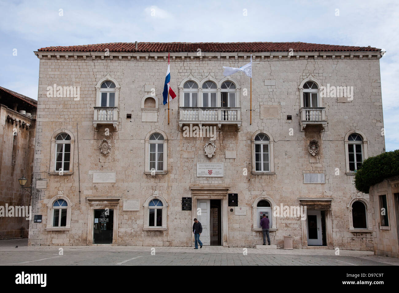 Town Hall in Trg Ivana Pavla II in Trogir, Croatia Stock Photo - Alamy
