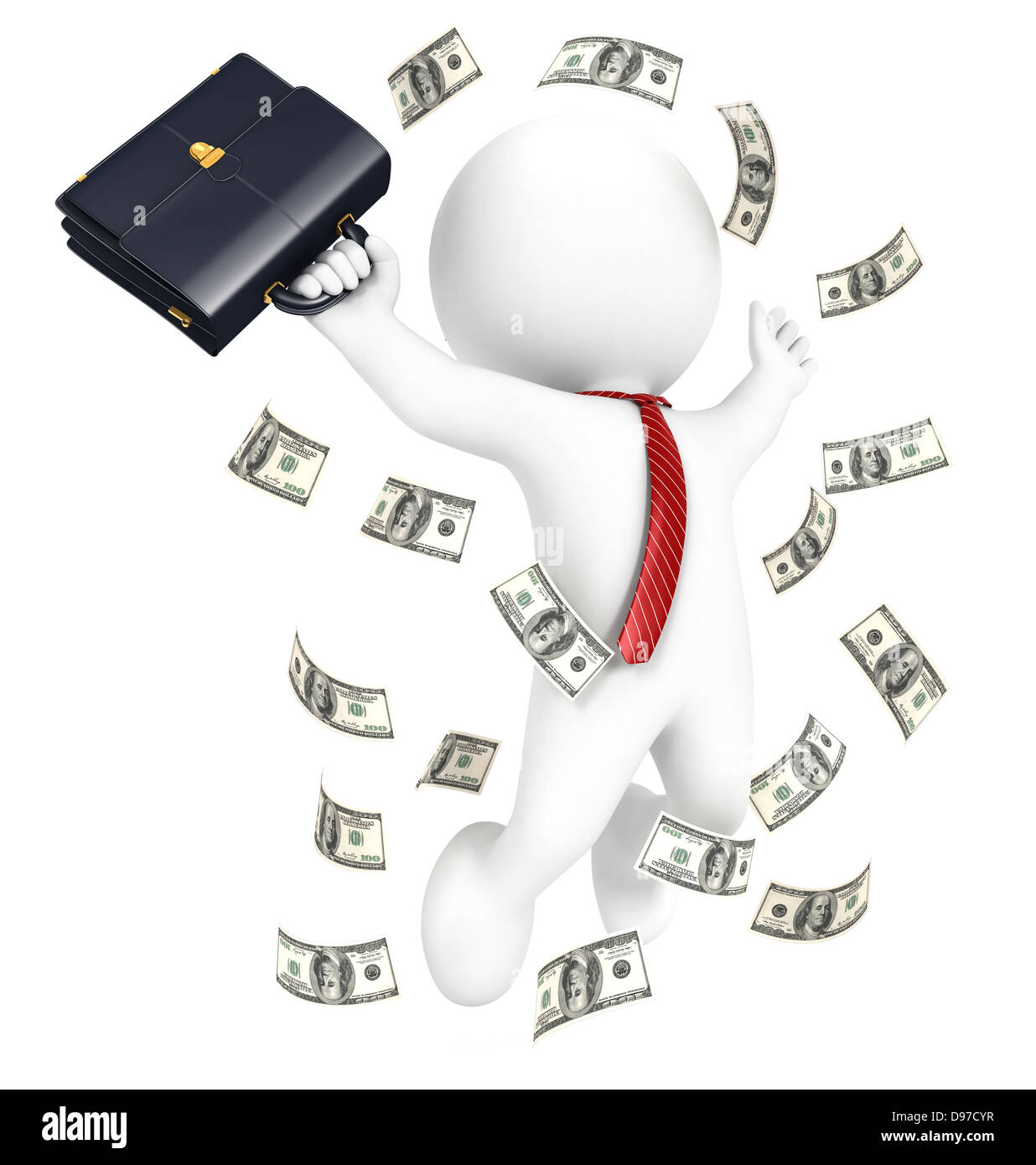 3d white people rich businessman, isolated white background, 3d image ...