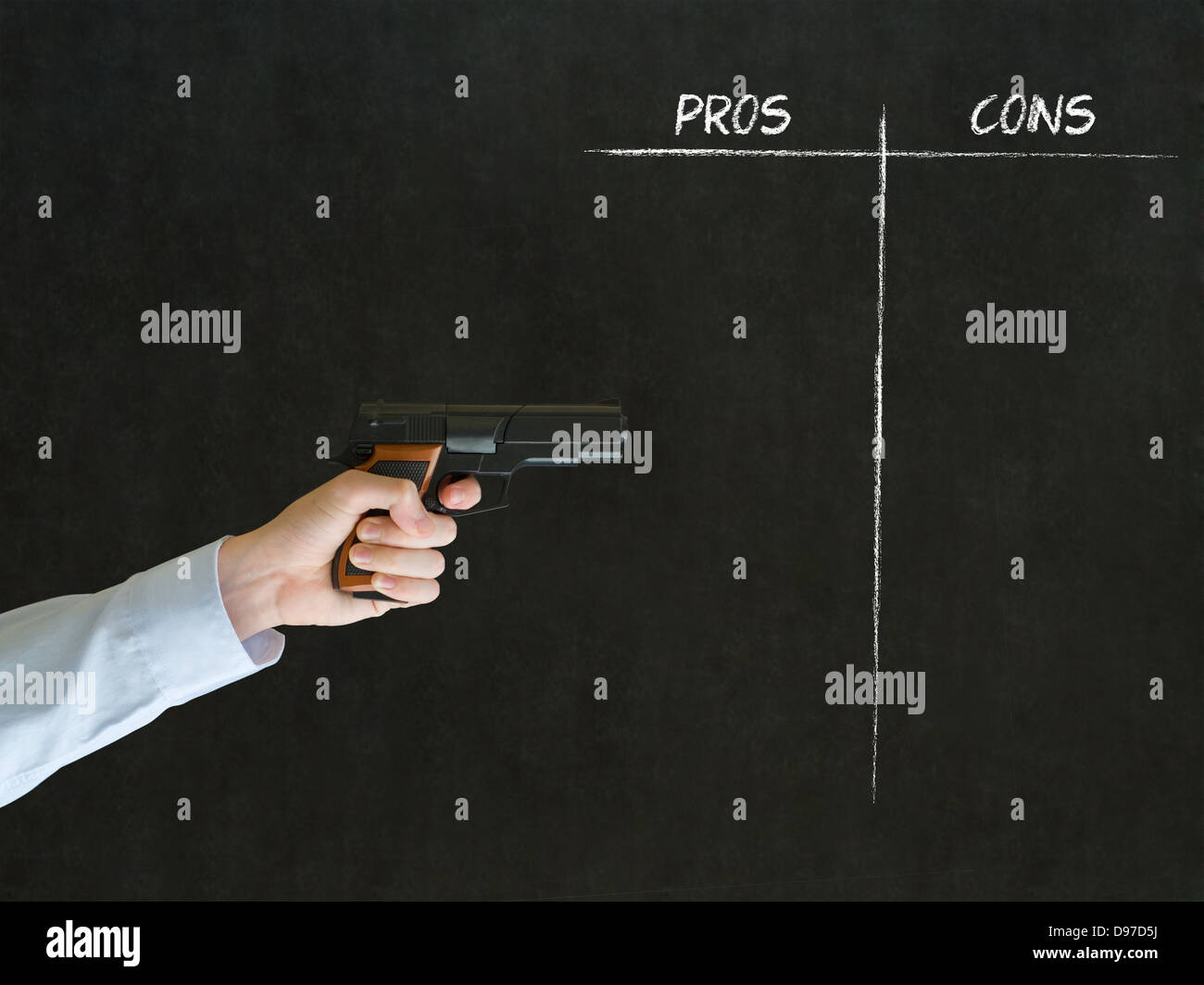 Businessman, student or teacher thinking pros and cons decision list ...