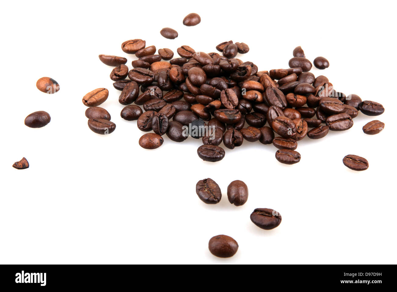 Coffee Beans isolated on white Stock Photo - Alamy
