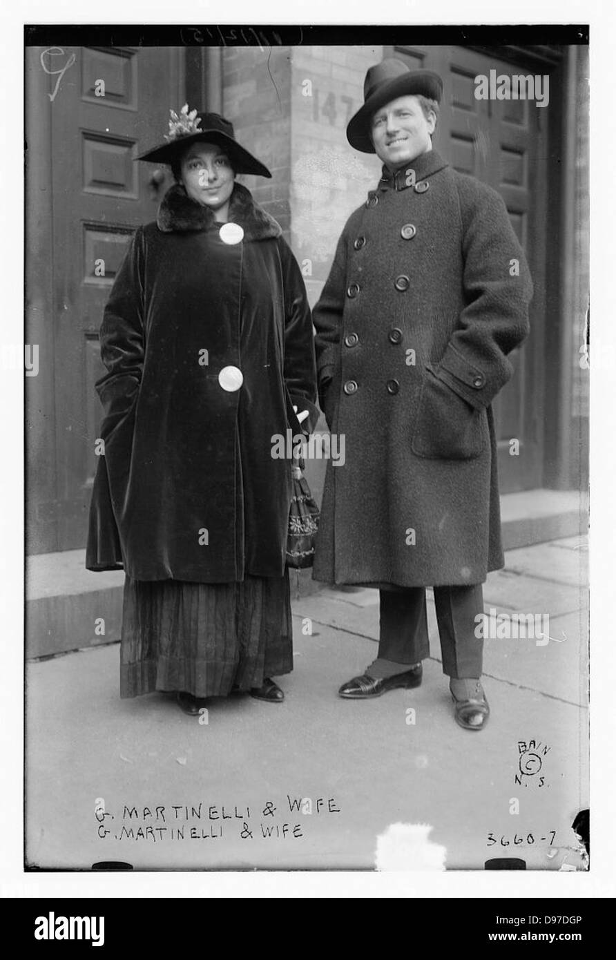 G. Martinelli & wife (LOC Stock Photo - Alamy