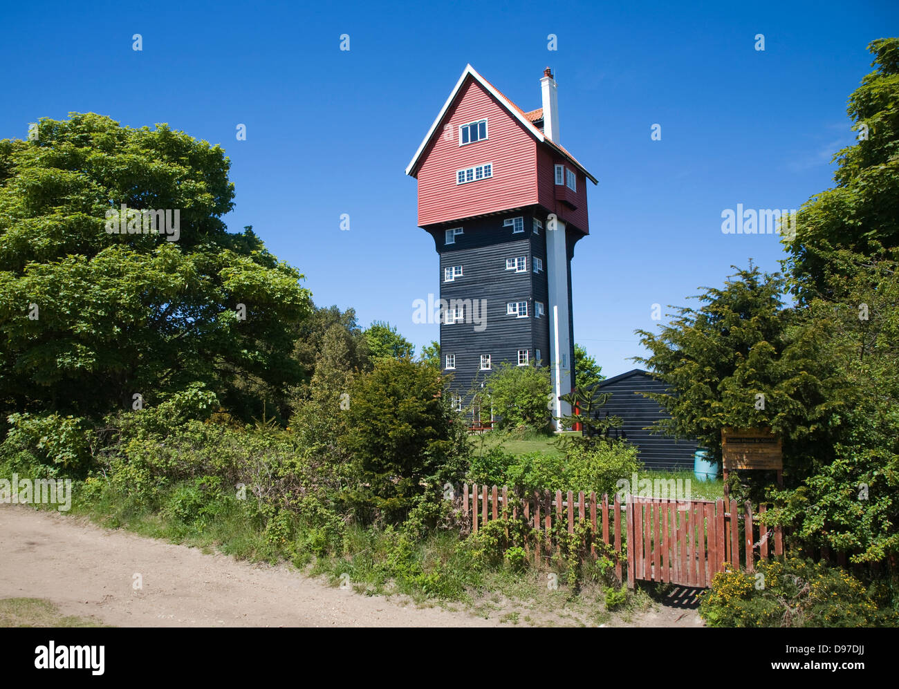 The House in the Clouds, a water tower disguised as a home, Thorpeness ...