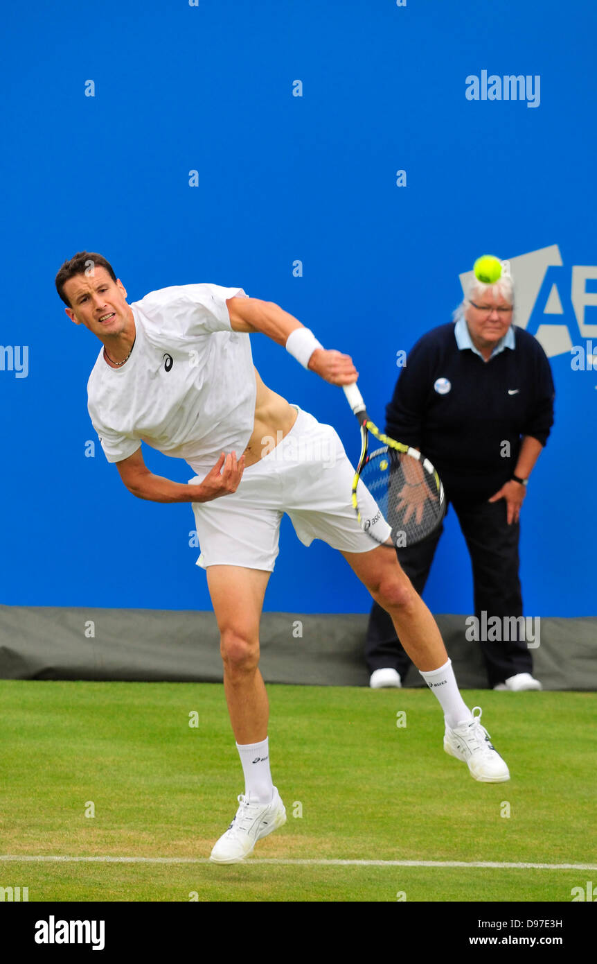 Kenny de Schepper (France) at the Aegon Tennis Championship, Queens ...