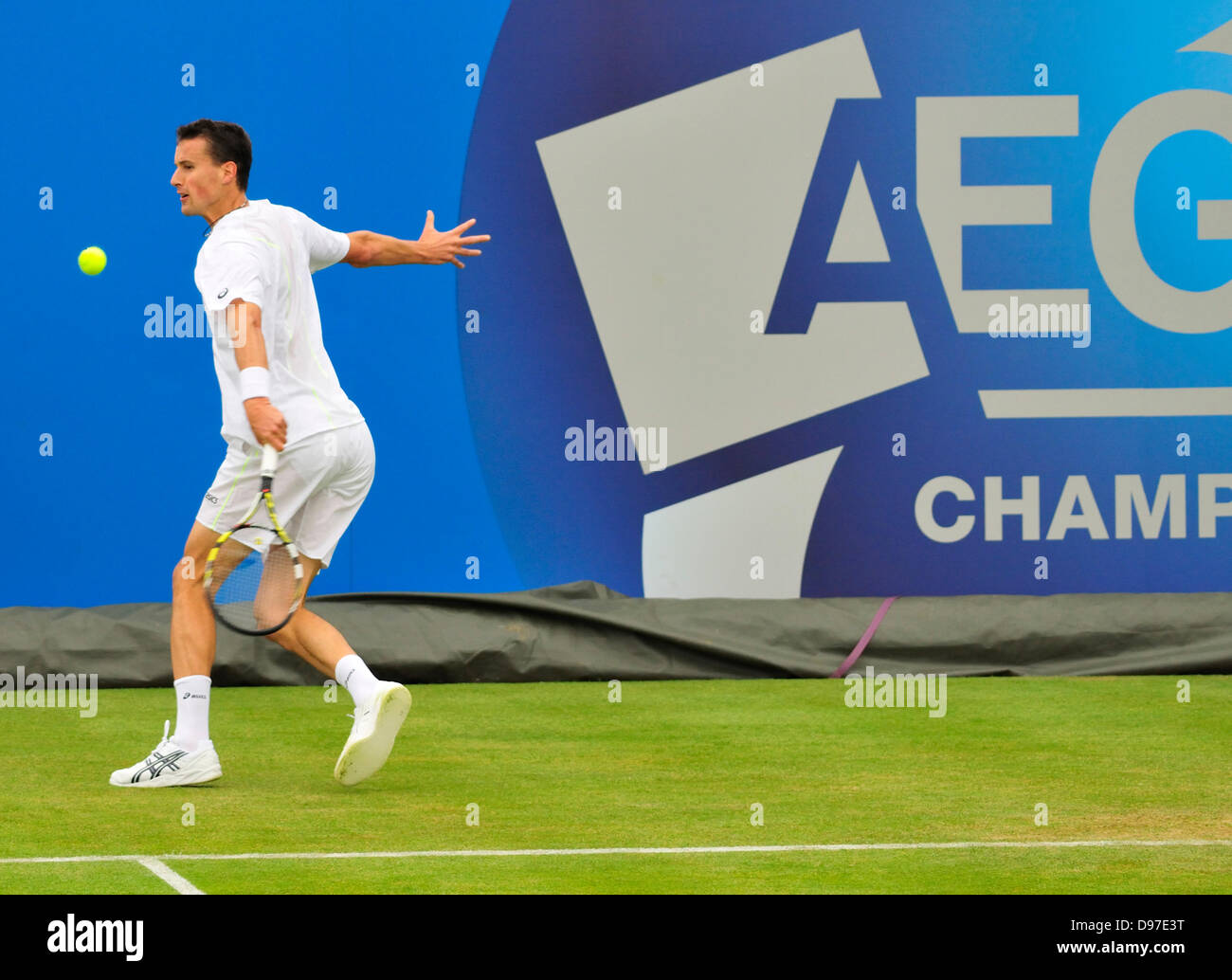 Kenny de Schepper (France) at the Aegon Tennis Championship, Queens ...
