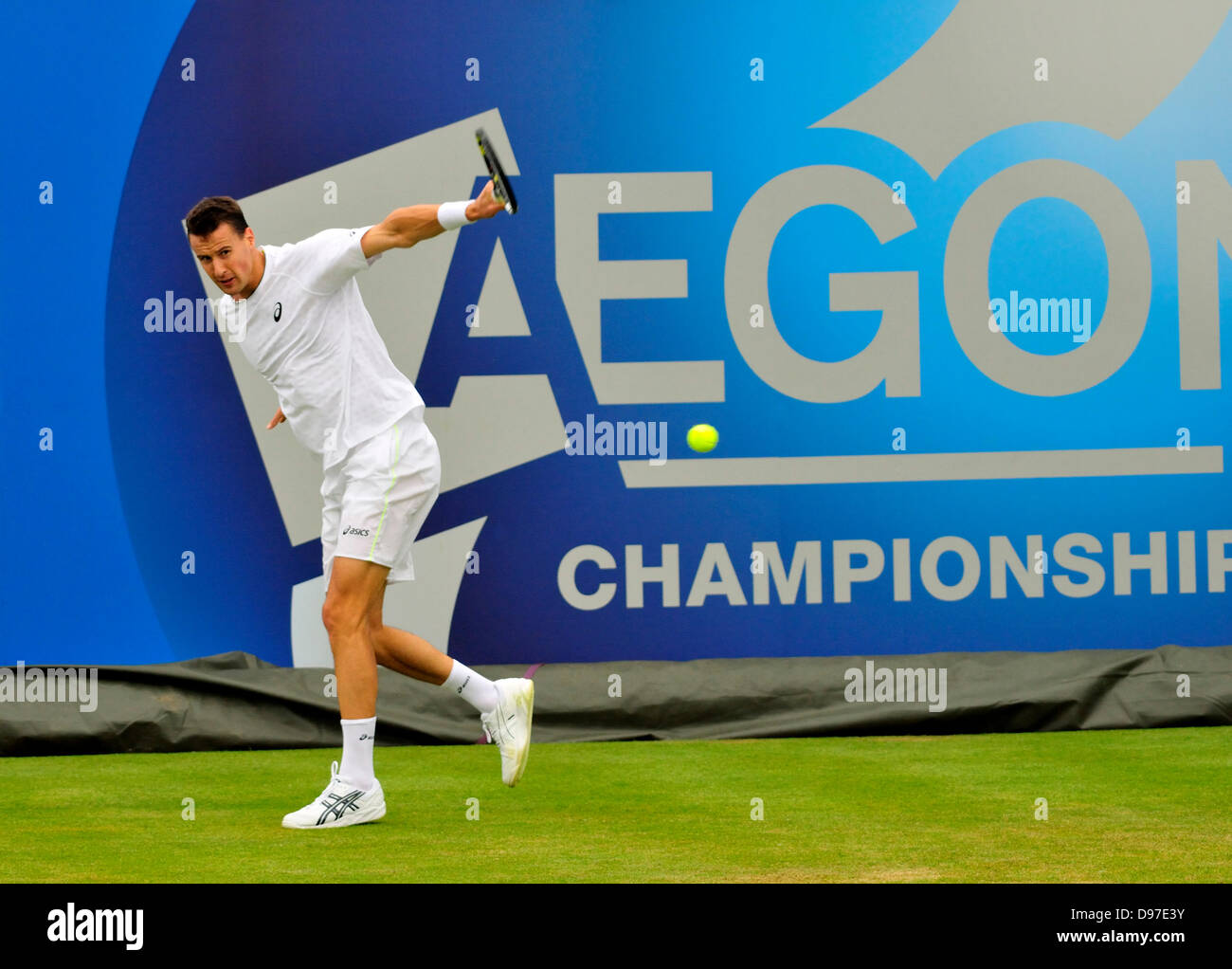 Kenny de Schepper (France) at the Aegon Tennis Championship, Queens ...