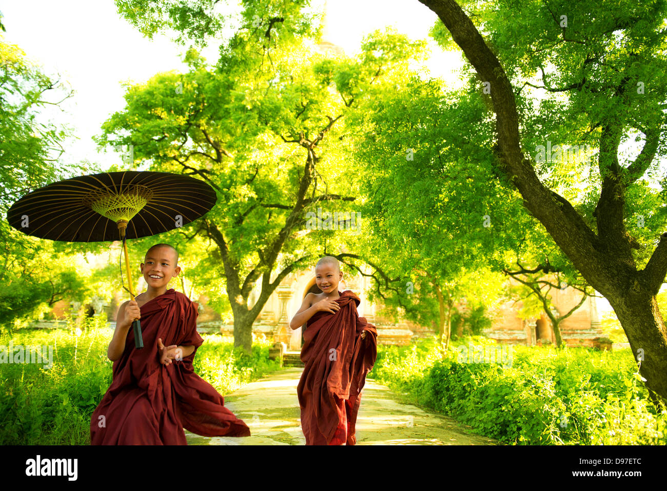 Novice monk and friend hi-res stock photography and images - Alamy