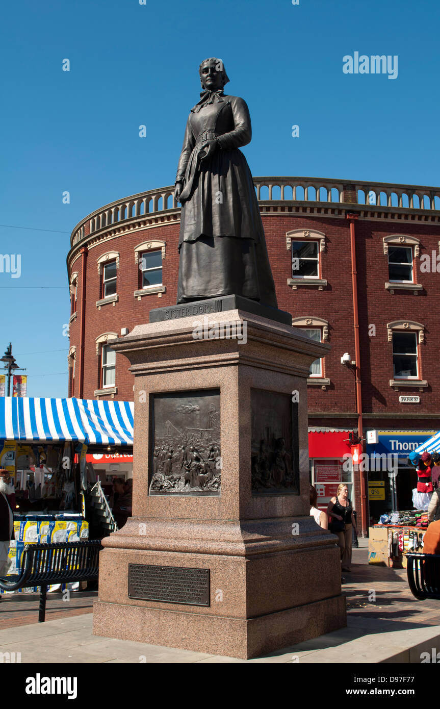 Sister Dora statue, Walsall, West Midlands, England, UK Stock Photo - Alamy