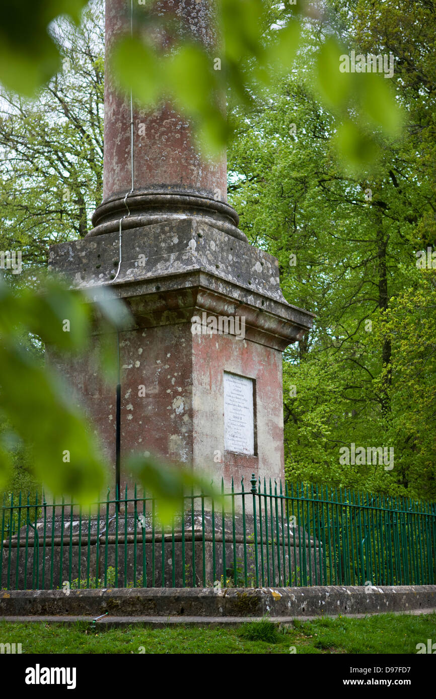Erected in 1789 this obelisk stands in Savernake Forest, on the grounds ...