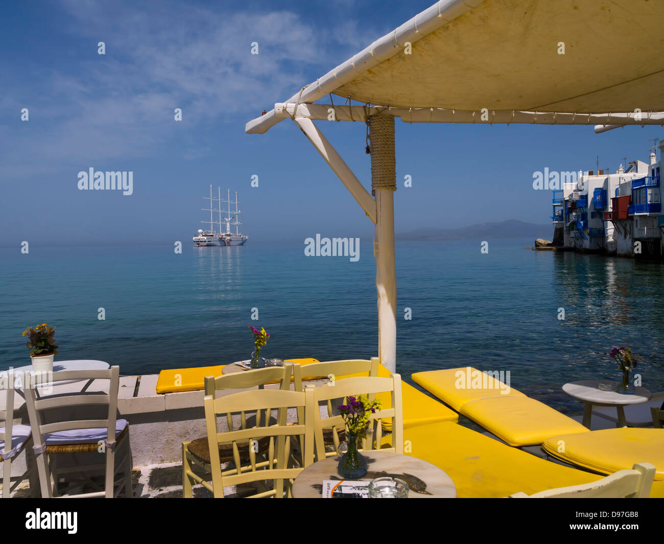 Chora the Main Town on the Island of Mykonos Greece Stock Photo - Alamy