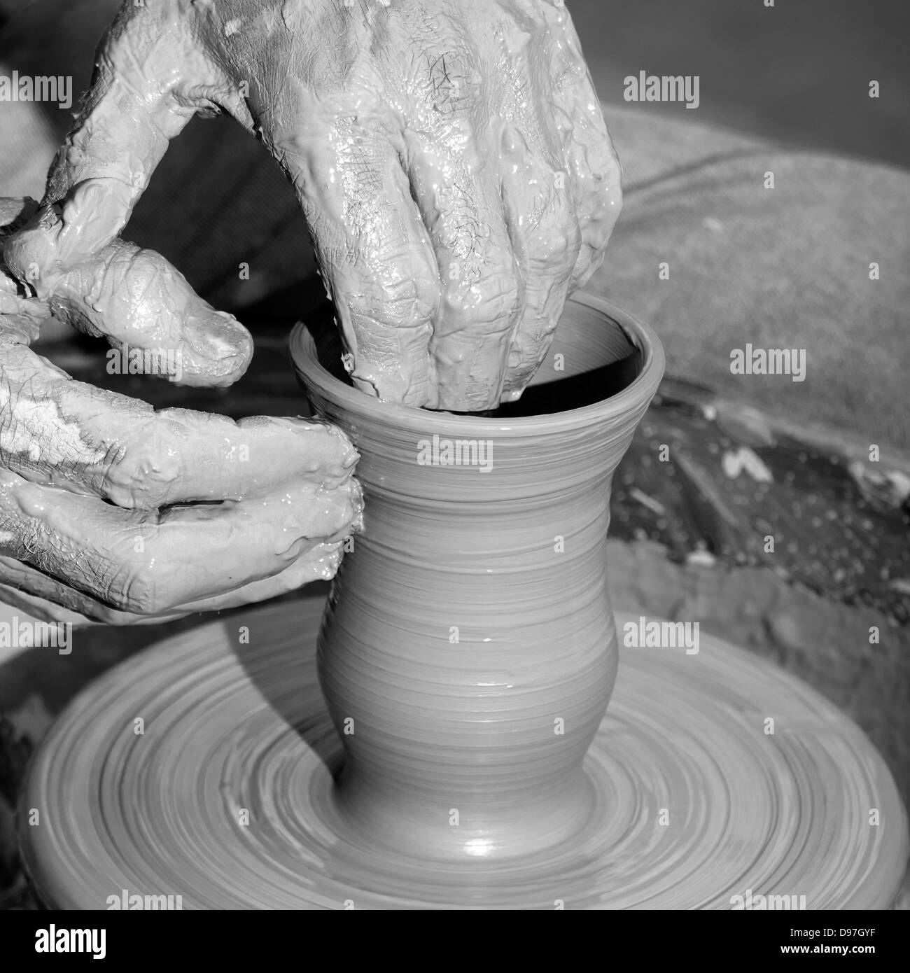 Pottery Wheel Hands High Resolution Stock Photography and Images - Alamy