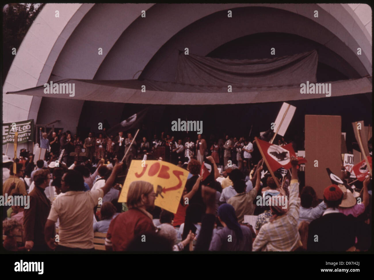 A Senior Citizens' March To Protest Inflation. Rev. Jackson Is Shown ...