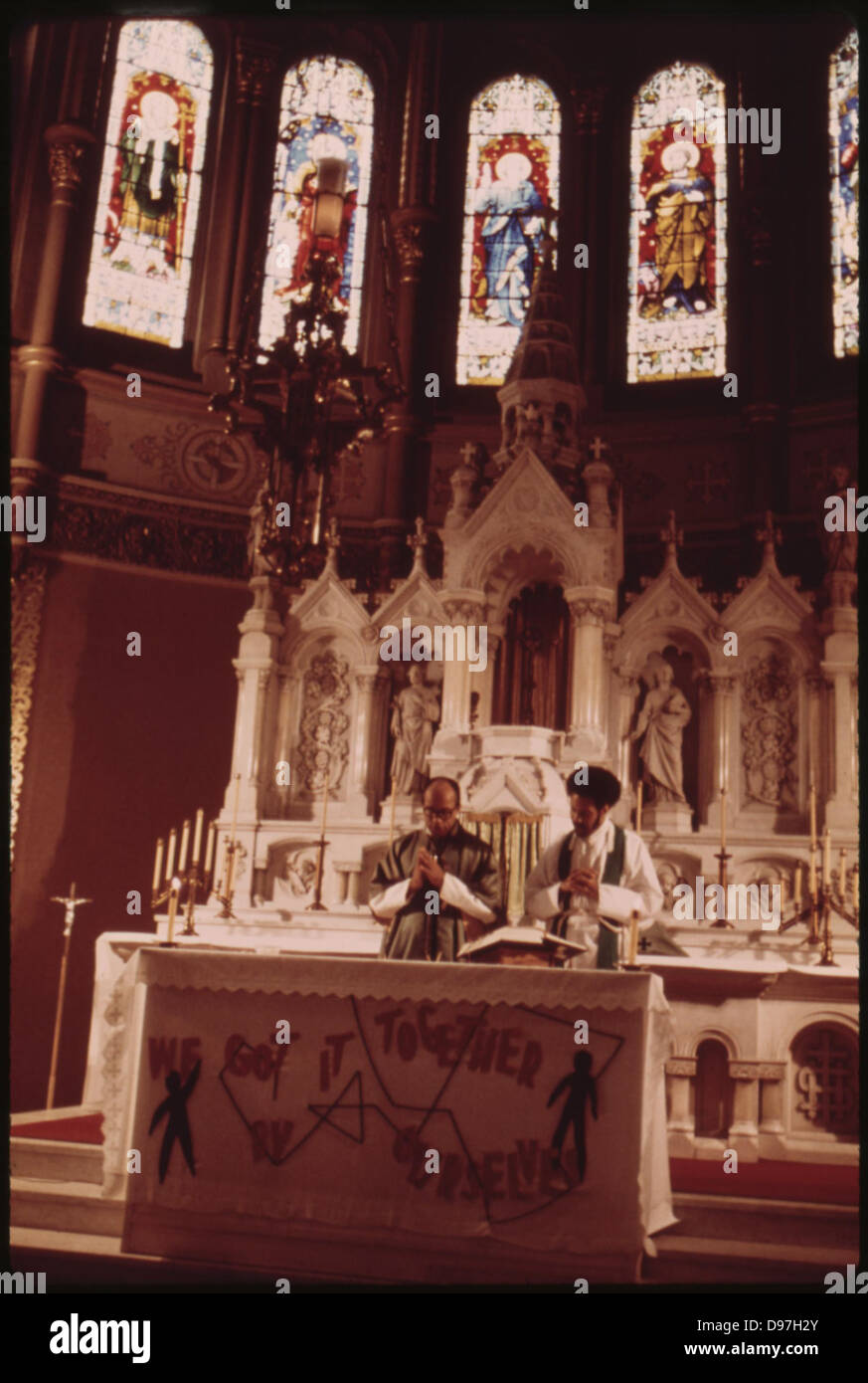 Holy Angel Catholic Church On Chicago's South Side. The Pastor Is ...