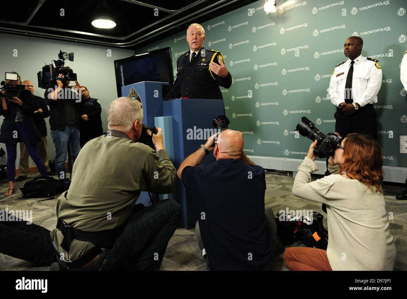 Toronto, Canada. 13th June 2013. Tactical Police from Multiple agencies ...