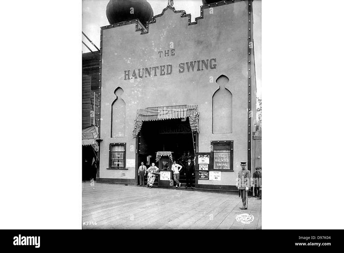 The Haunted Swing, a popular attraction at the 1909 Alaska-Yukon ...