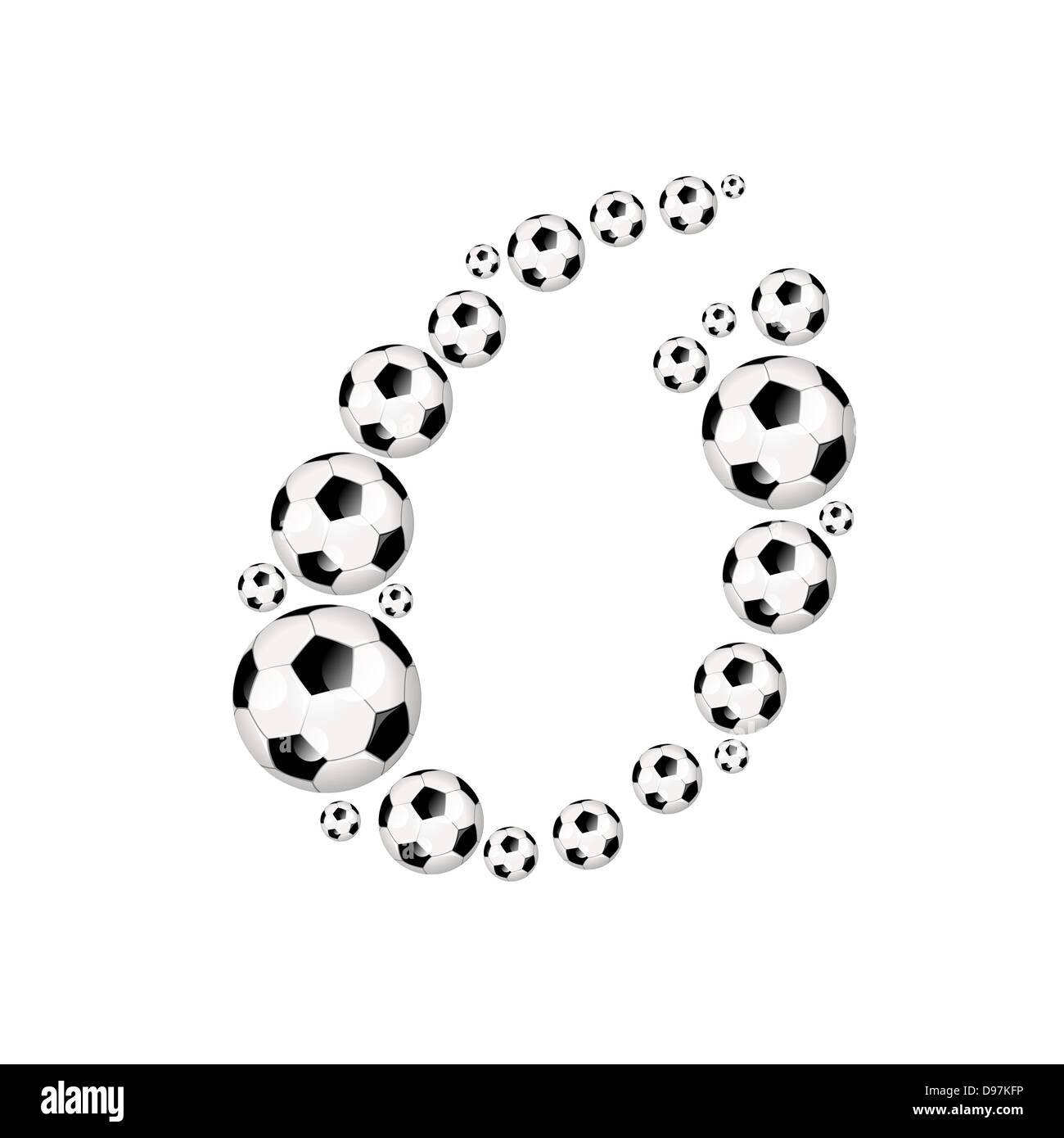 Soccer alphabet capital letter illustration hi-res stock photography ...