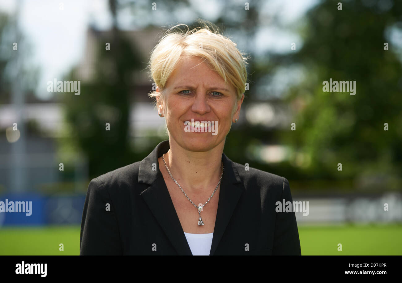 The manager of the women's German national soccer squad, Doris Fitschen ...
