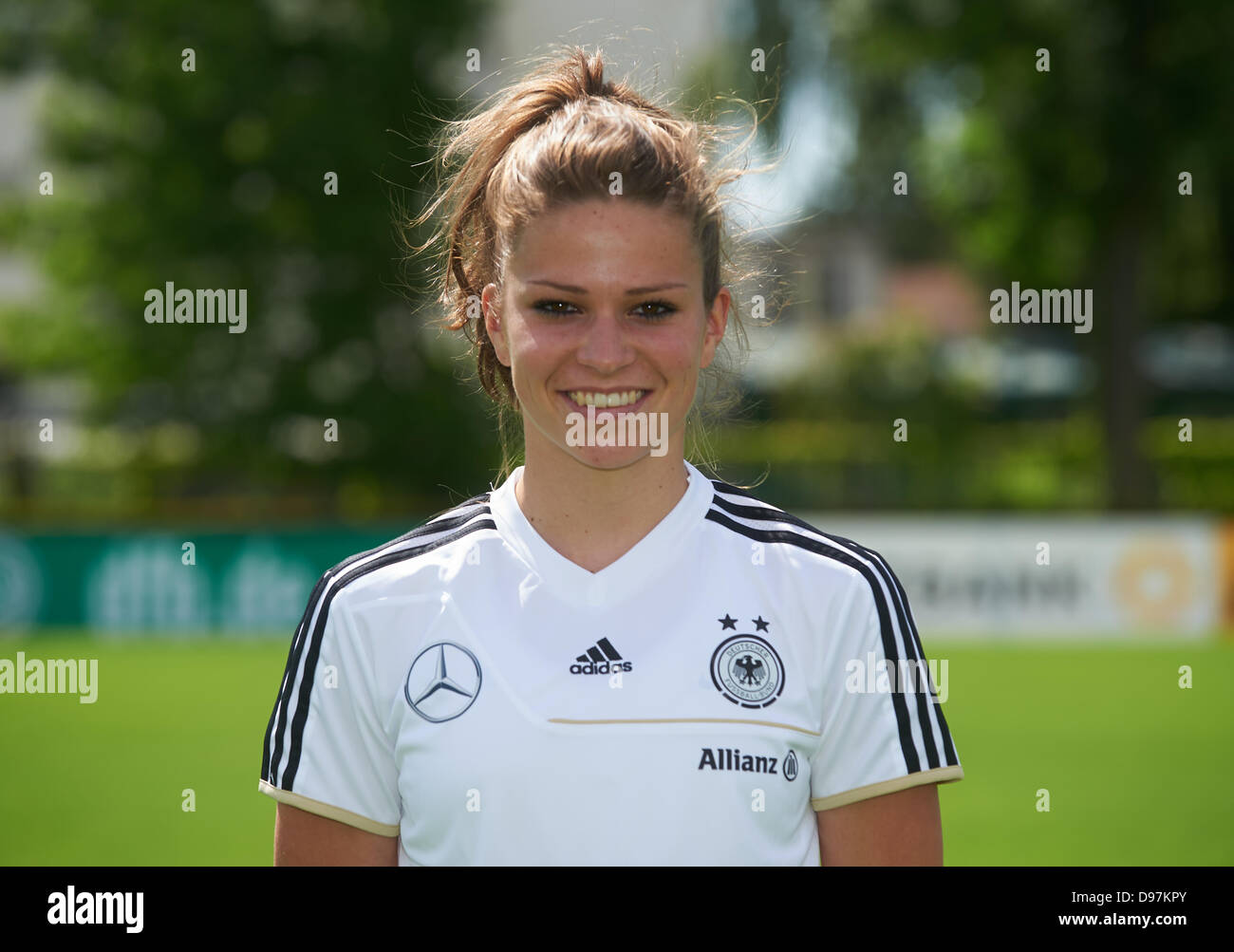 The player on the women's German national soccer squad, Melanie Leupolz ...