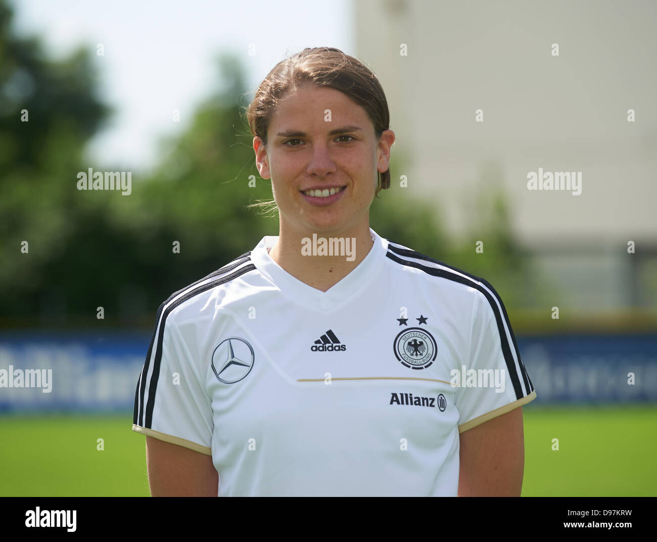 The player on the women's German national soccer squad, Annike Krahn ...