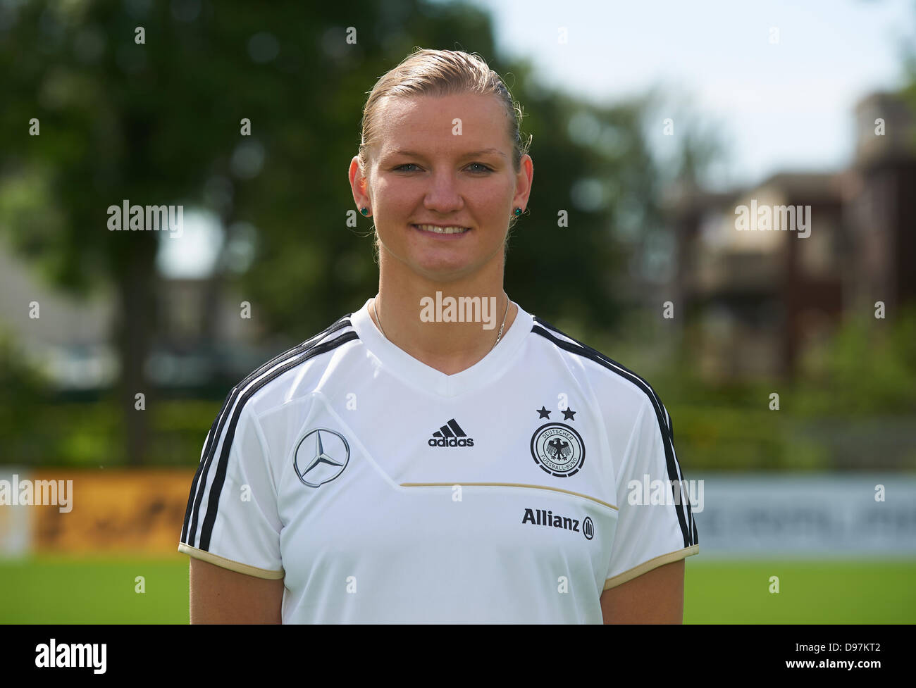 The player on the women's German national soccer squad, Alexandra Popp ...