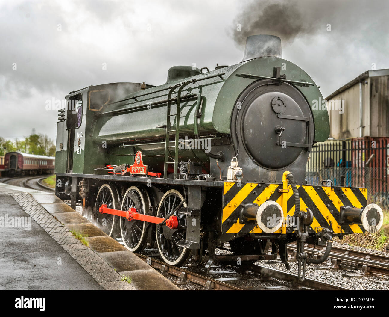 War Department austerity tank engine Sapper ay Heywood station on the ...